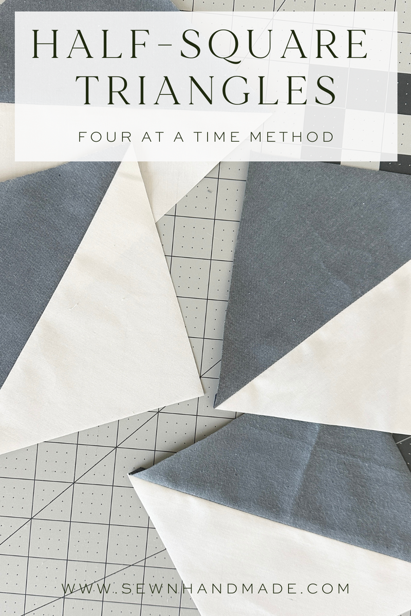 Half Square Triangles: Four at a Time – Sewn Modern Quilt Patterns by Amy Schelle
