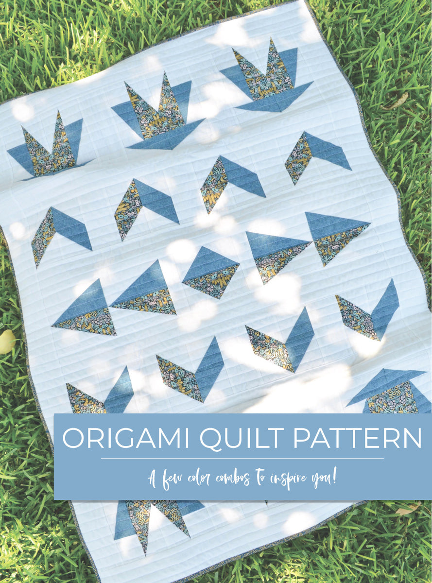 Origami Quilt Pattern – Sewn Modern Quilt Patterns by Amy Schelle