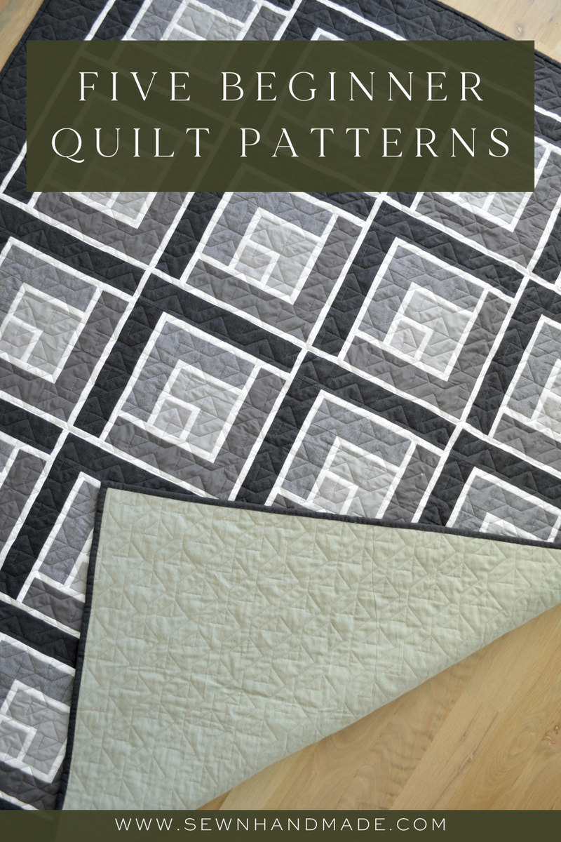 Five Beginner Quilt Patterns – Sewn Modern Quilt Patterns by Amy Schelle