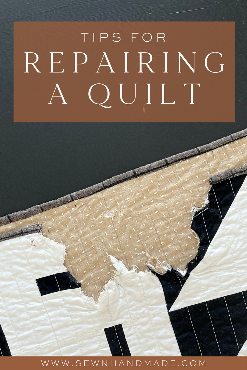 How to Repair A Quilt – Sewn Modern Quilt Patterns by Amy Schelle