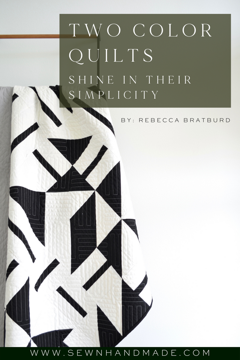 Two-Color Quilts Shine In Their Simplicity – Sewn Modern Quilt Patterns ...