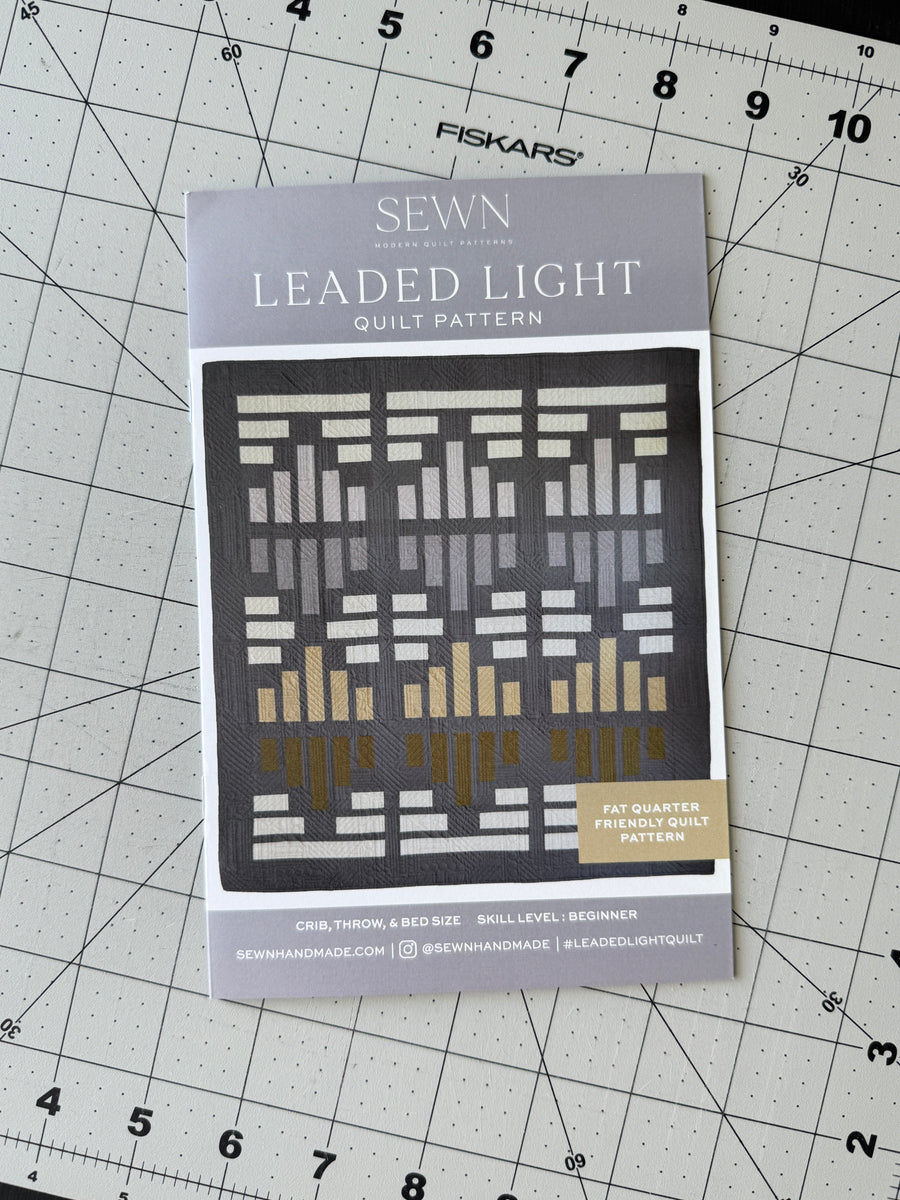 Leaded Light Quilt PAPER Pattern – Sewn Modern Quilt Patterns by Amy ...