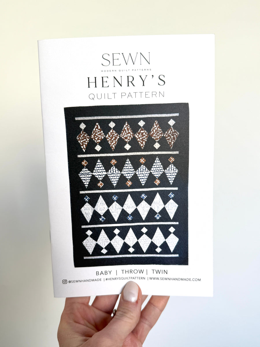 Henry Quilt PAPER Pattern – Sewn Modern Quilt Patterns by Amy Schelle