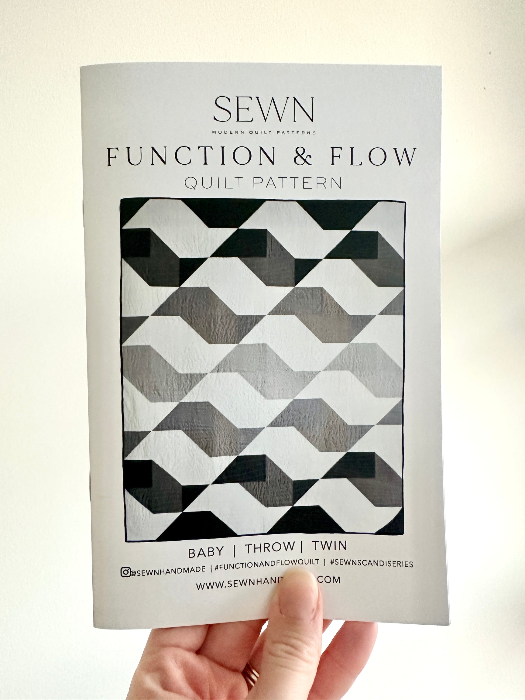 Function & Flow Quilt PAPER Pattern – Sewn Modern Quilt Patterns by Amy ...